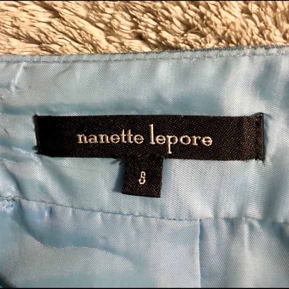 Nanette Lepore | Skirts | Jean Linen Designer Skirt By Nanette Lepore ...